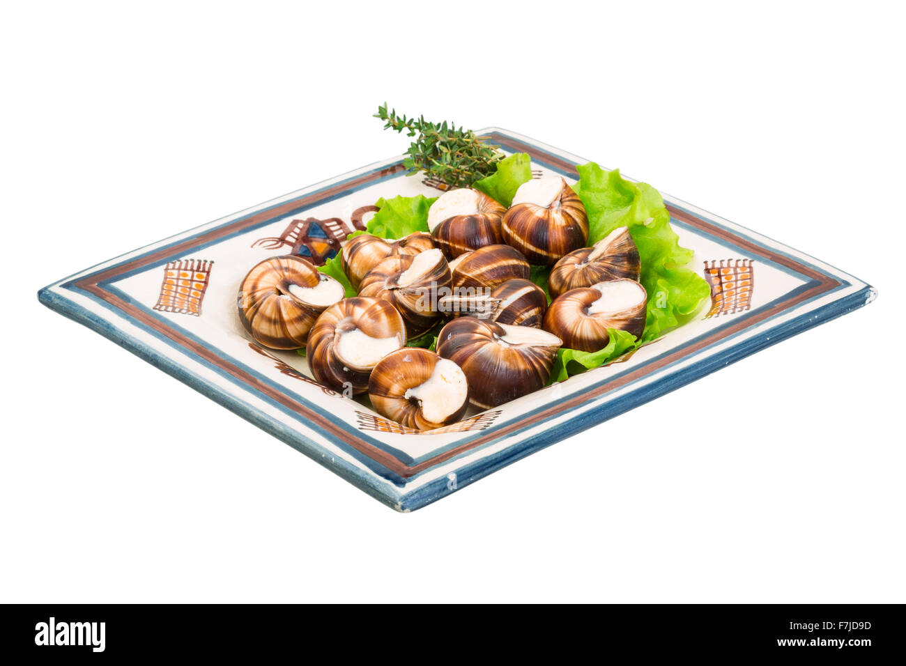 Escargot with cheese sauce Stock Photo - Alamy