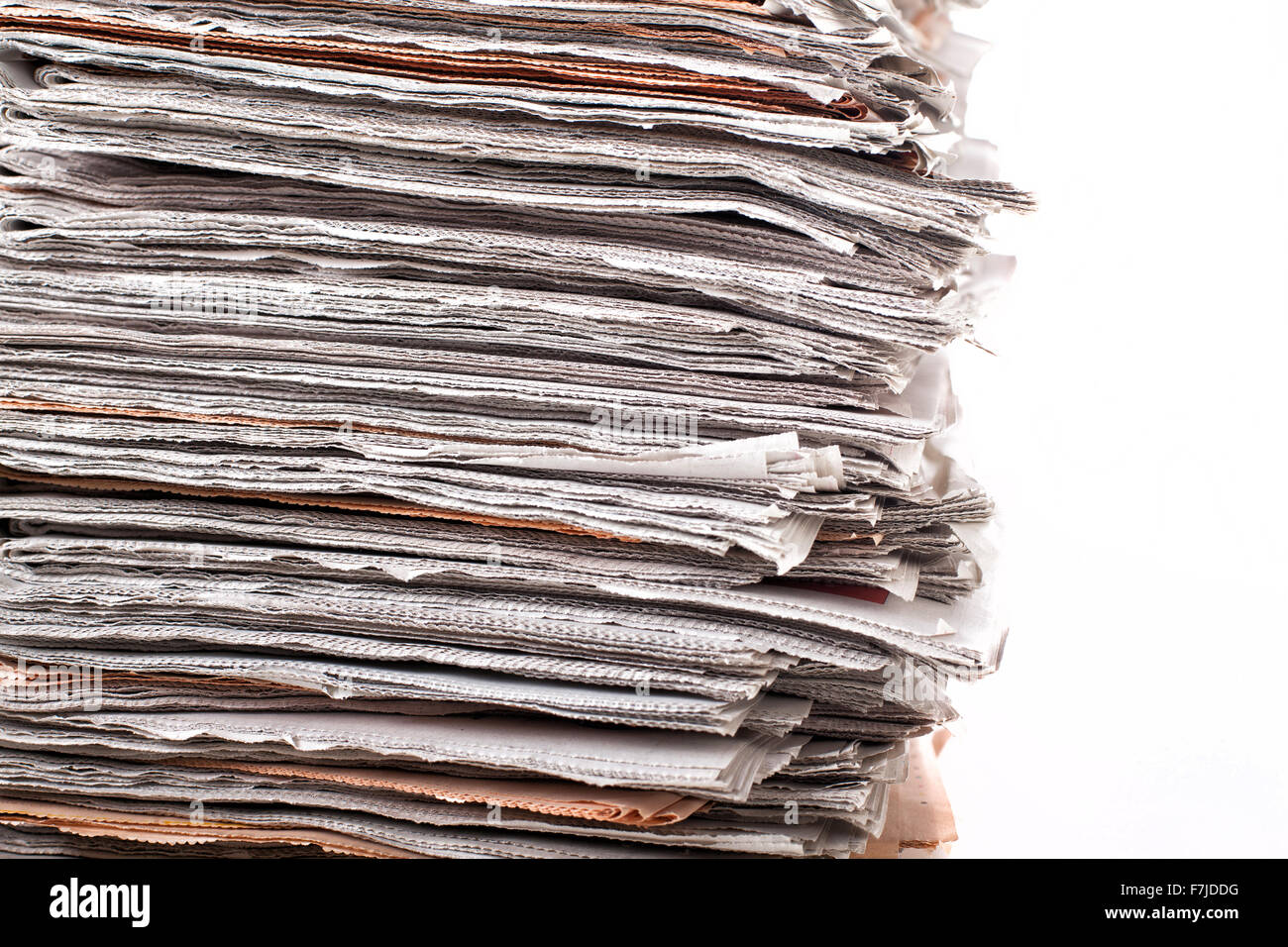 stack of daily newspapers background Stock Photo - Alamy