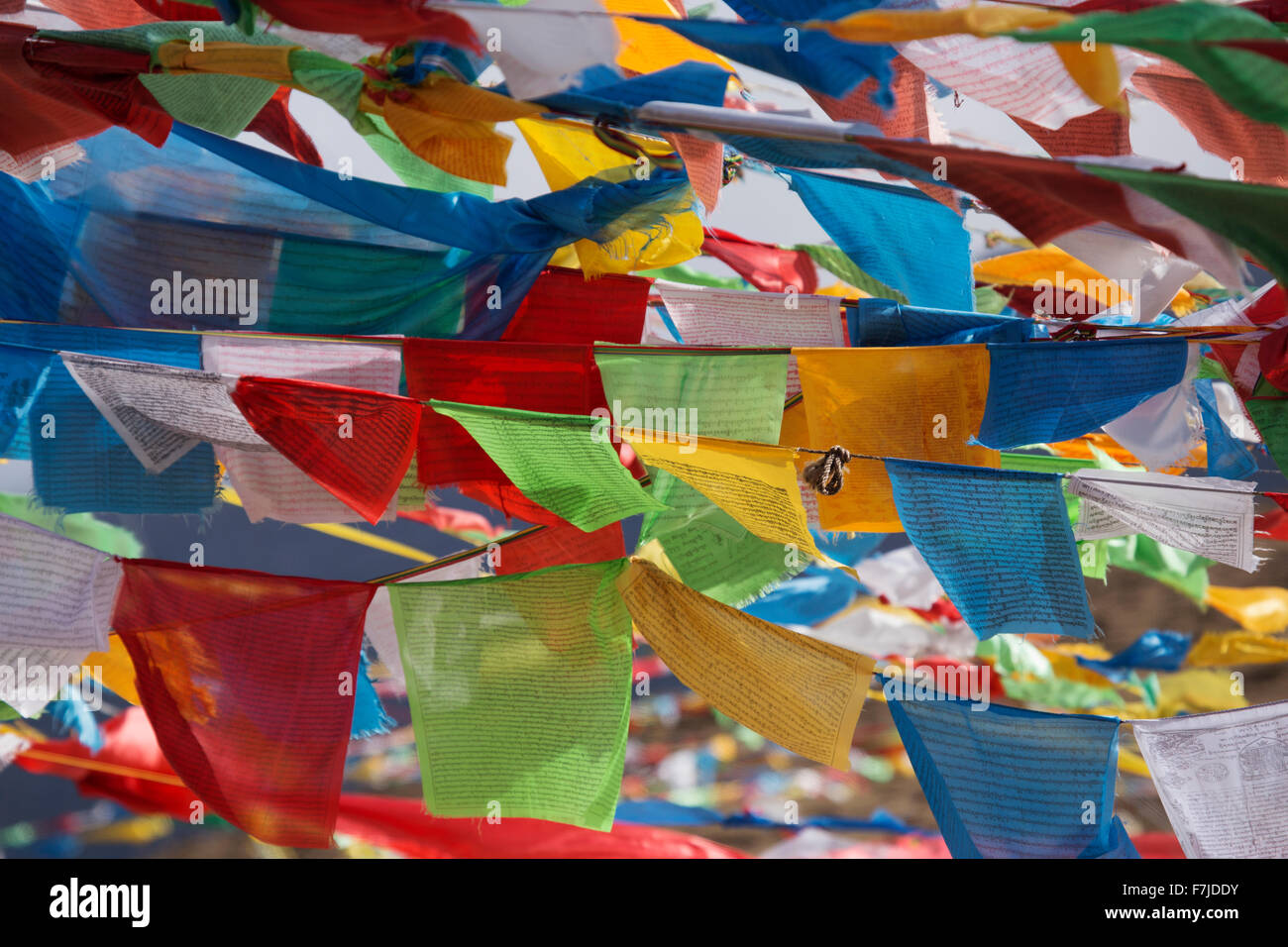 Tibetan prayer flags hi-res stock photography and images - Alamy