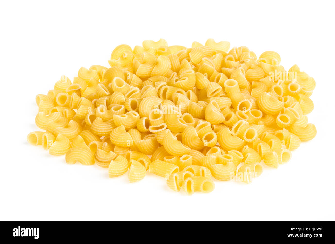italian pasta (macaroni) isolated on white background Stock Photo - Alamy