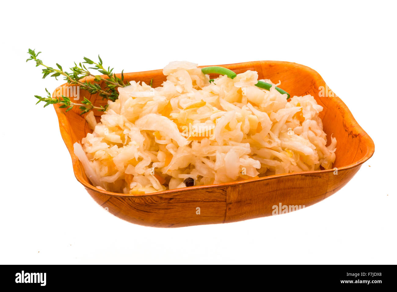 Fermented Cabbage with thyme Stock Photo - Alamy