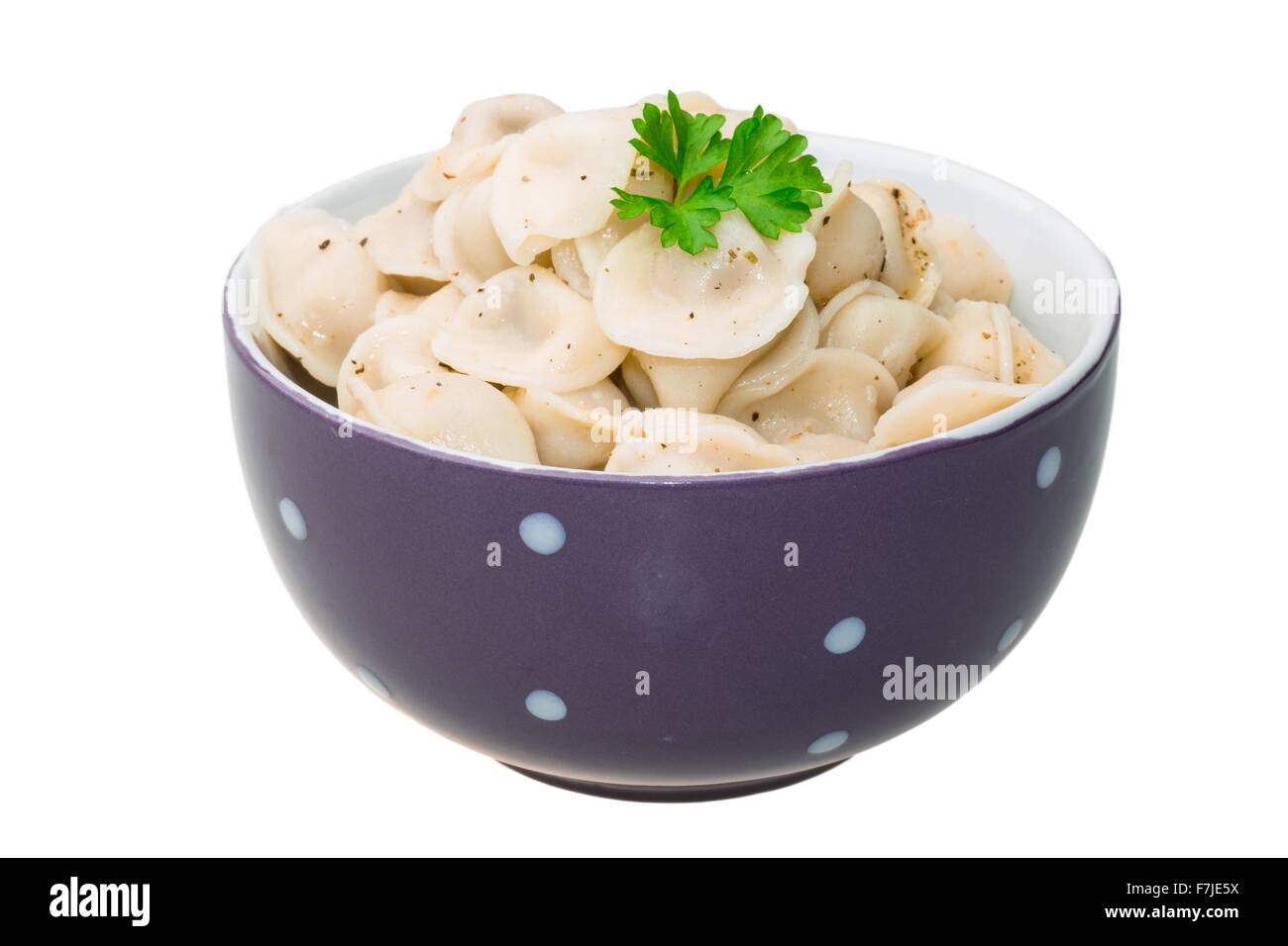 Russian dumplings with parsley Stock Photo - Alamy