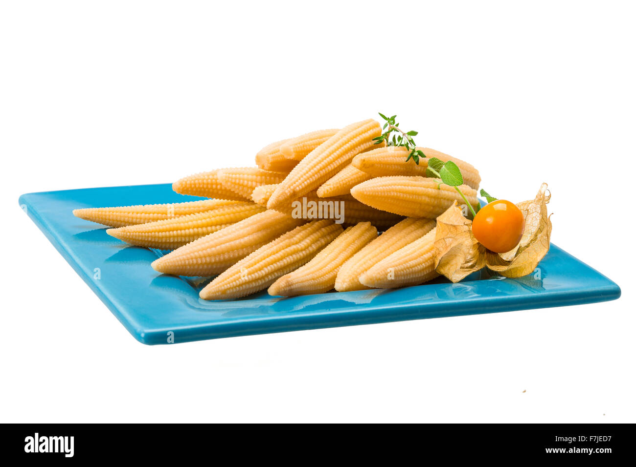 Baby corn isolated Stock Photo - Alamy
