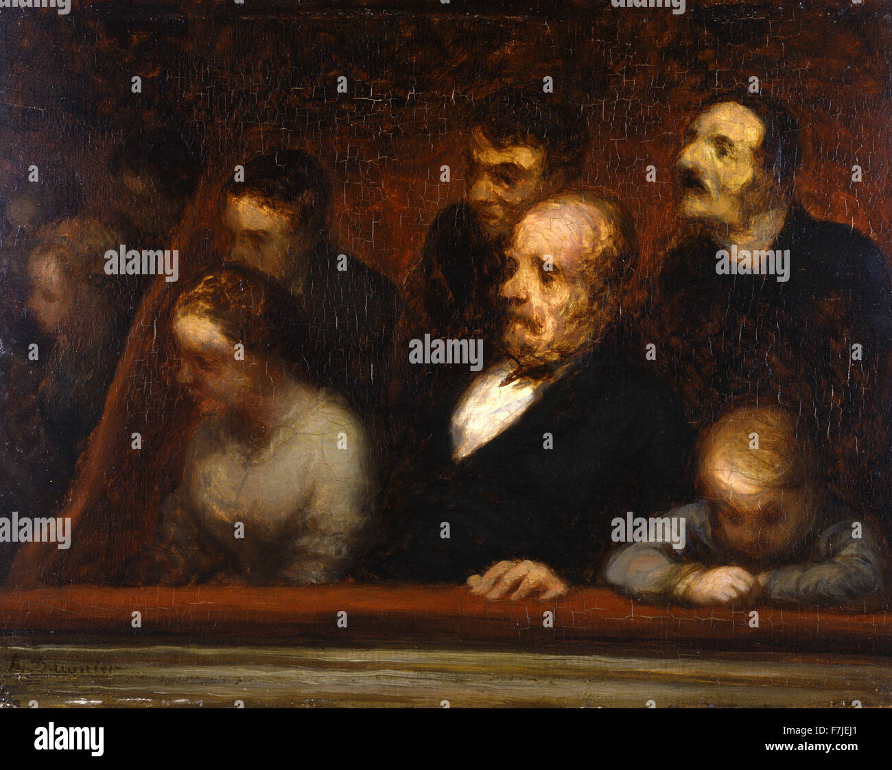 Honoré-Victorin Daumier - The Loge (In the Theatre Boxes Stock Photo ...