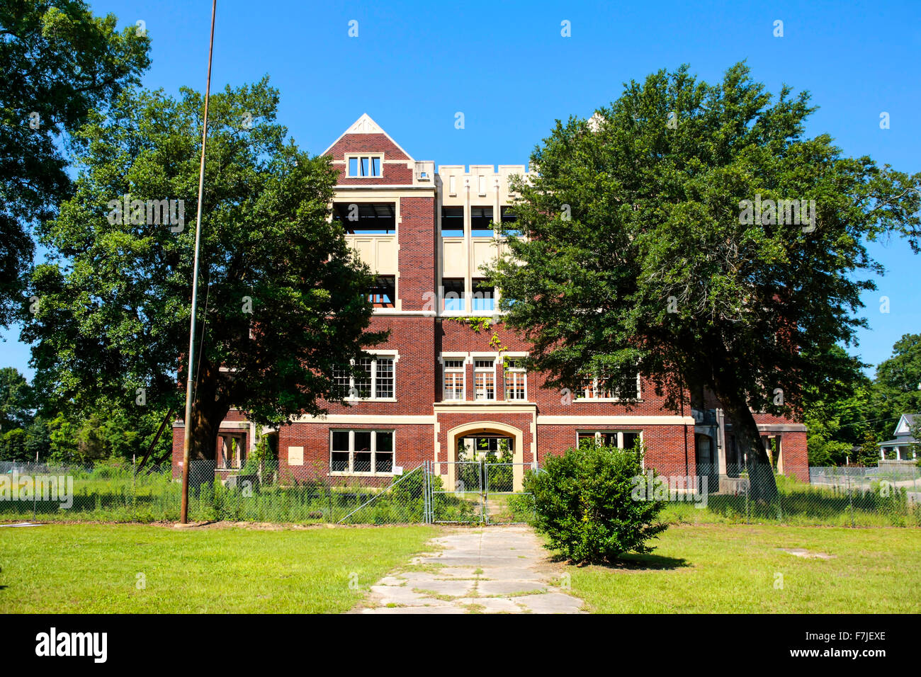 Run Down School Building