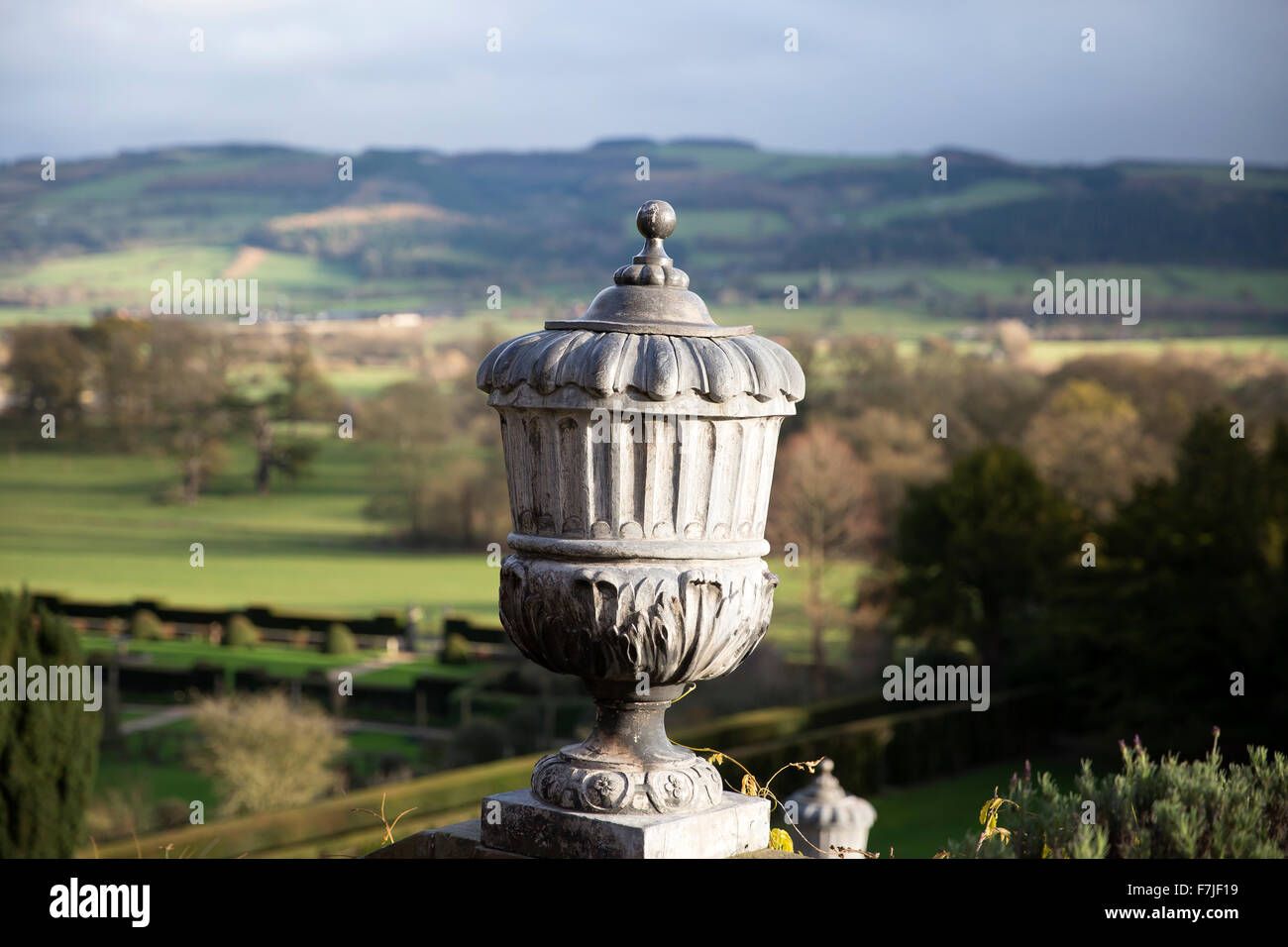 Powis Castle and Gardens in Welshpool Wales Stock Photo - Alamy