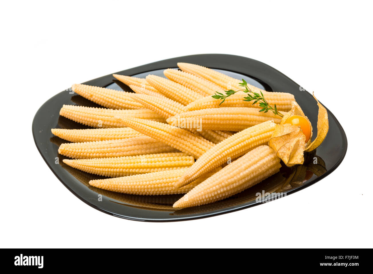Baby corn isolated Stock Photo - Alamy