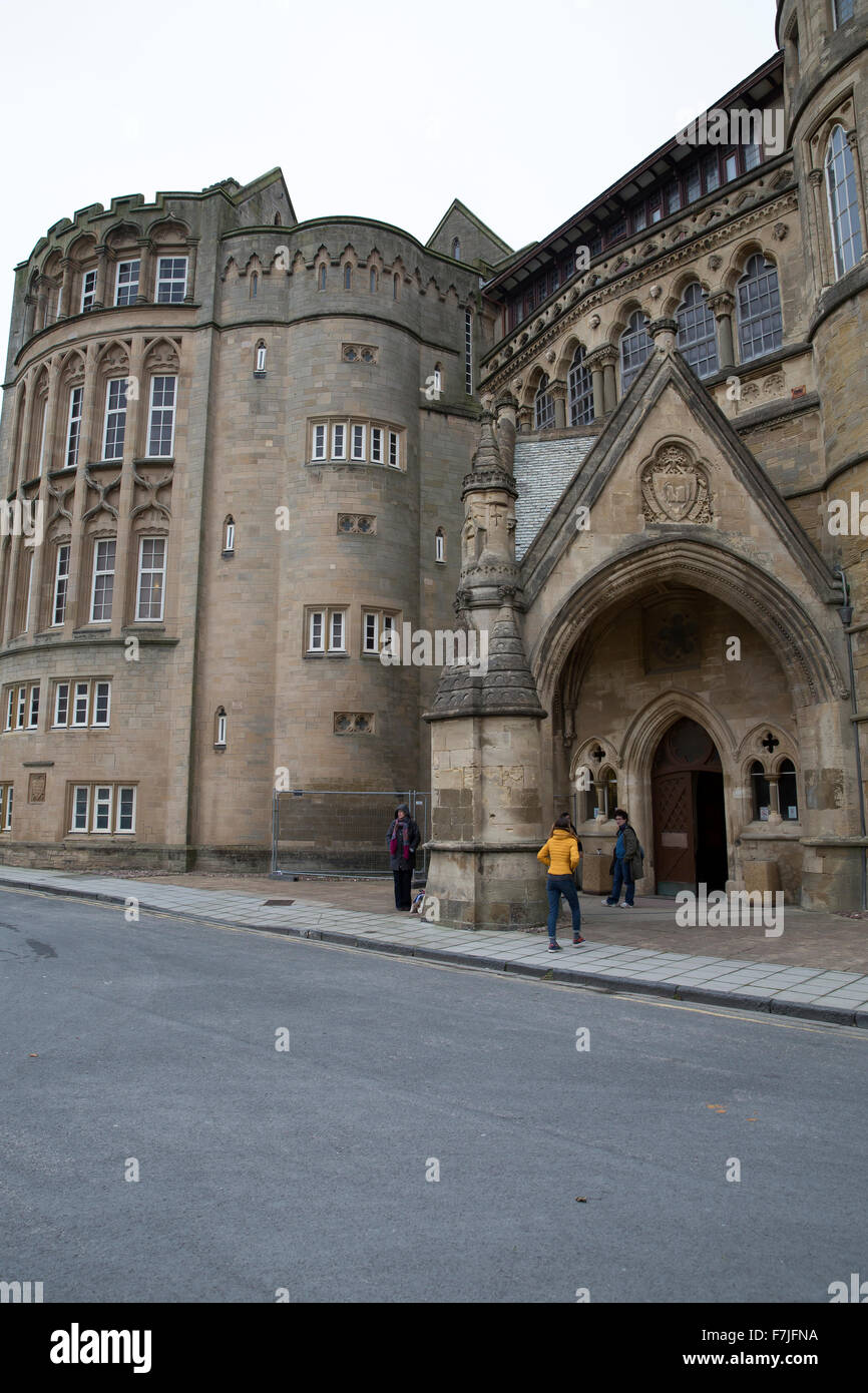 The entrance to Aberystwyth university in Wales Stock Photo - Alamy