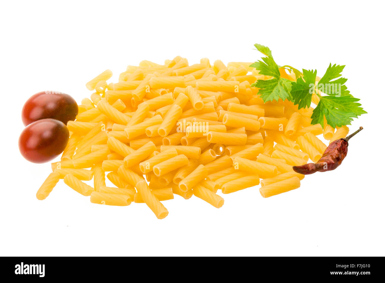Italian pasta - raw macaroni Stock Photo - Alamy