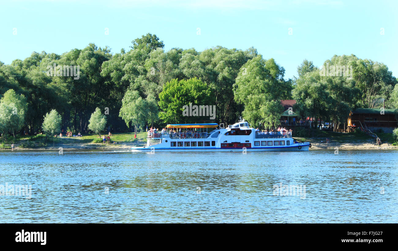 Promenade ship on river hi-res stock photography and images - Alamy