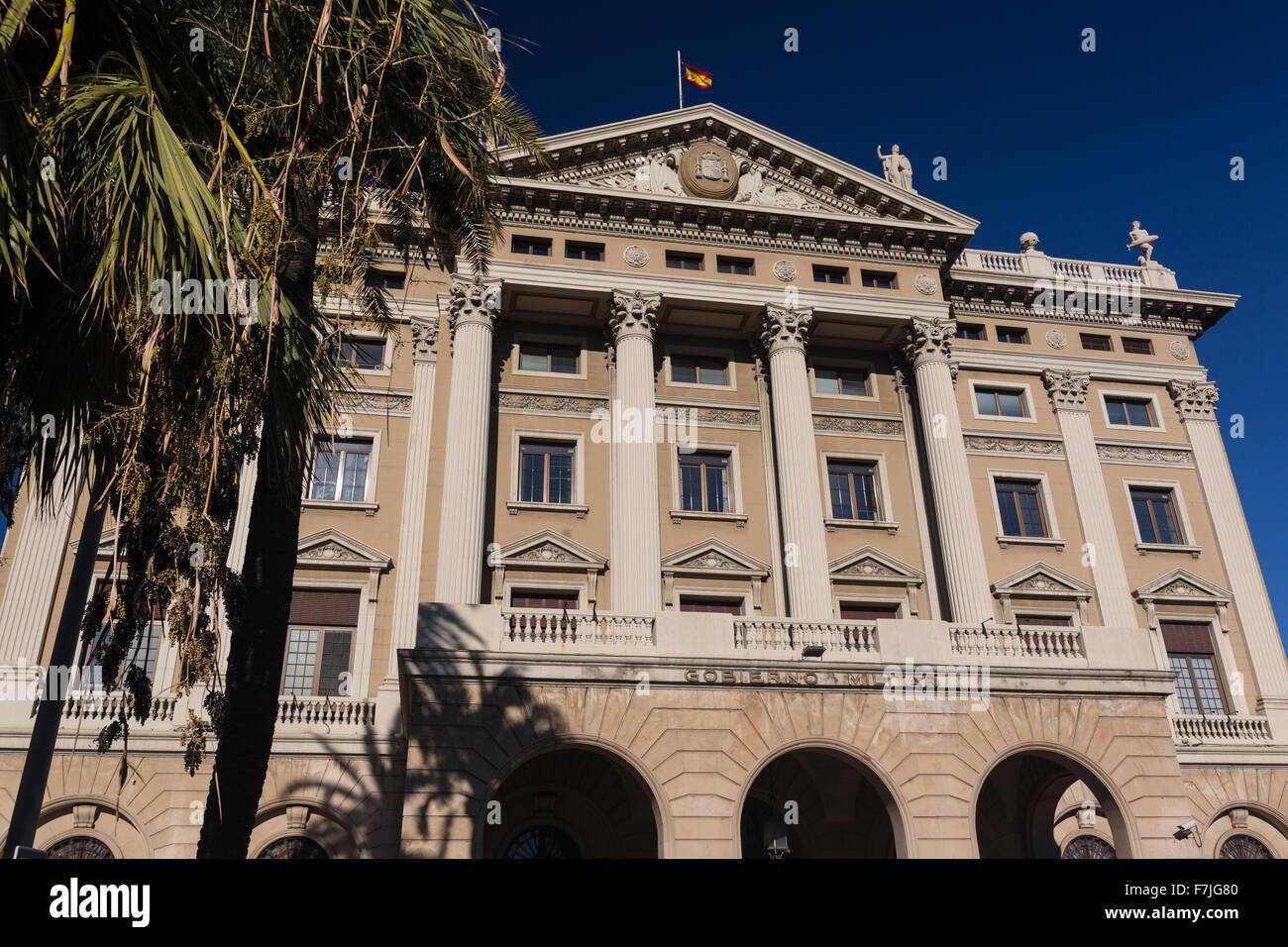 The building of the military government. Barcelona, Catalonia, Spain ...