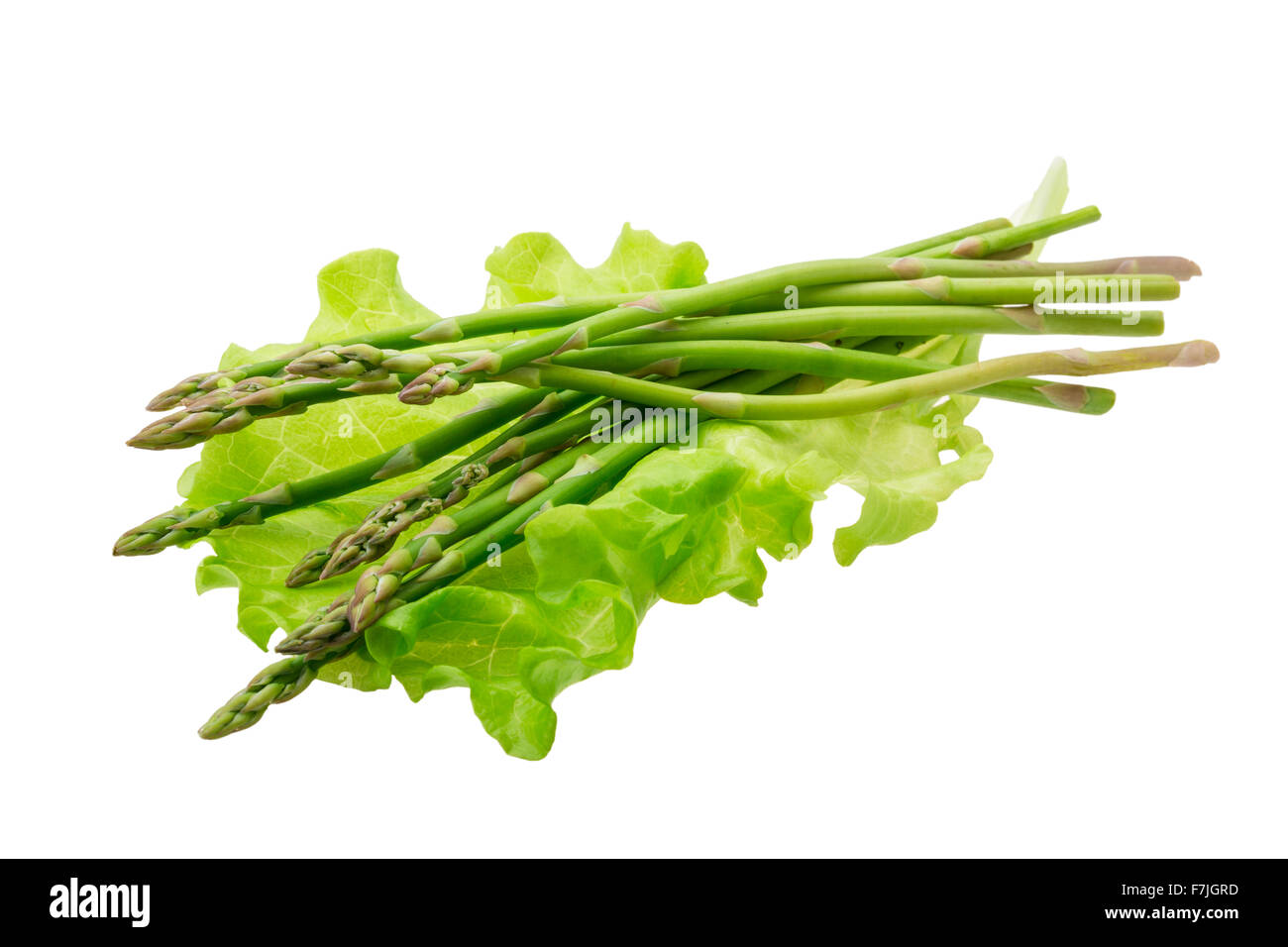 Baby asparagus isolated Stock Photo - Alamy