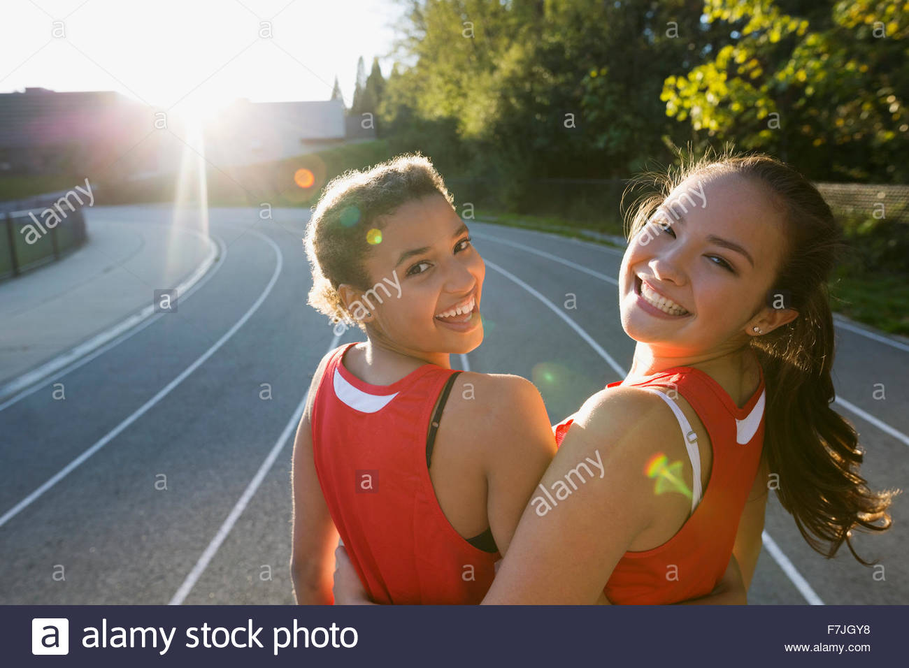 Female track and field athletes hi-res stock photography and images - Alamy