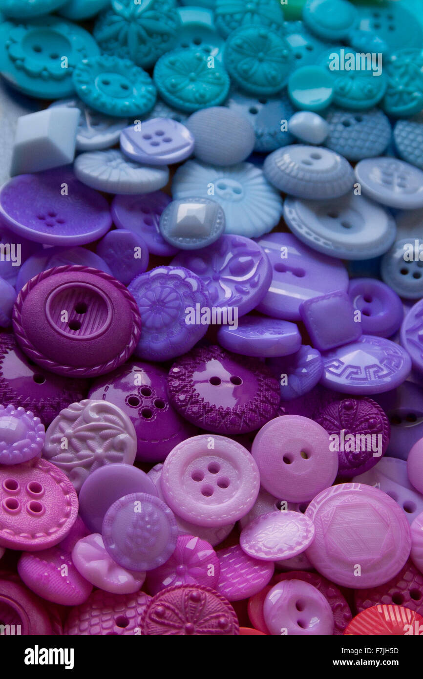 Brightly Colored Craft Buttons Stock Photo - Alamy