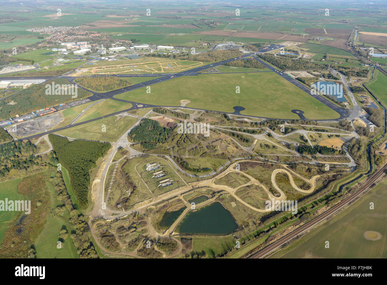 An aerial view of RAF/DST Leconfield near Beverley, East Yorkshire ...