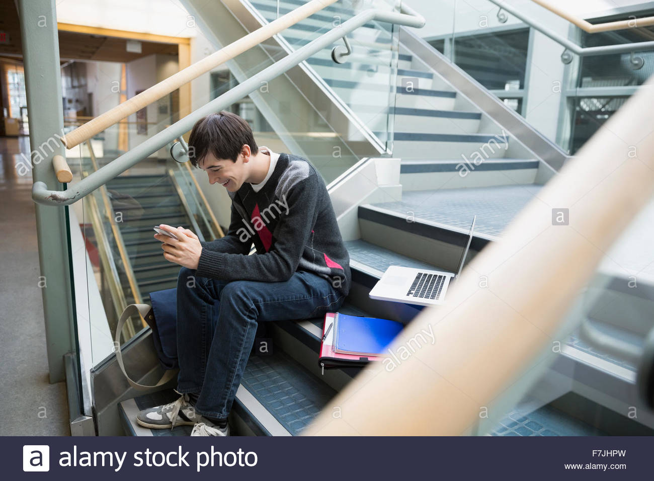 School stairs hi-res stock photography and images - Alamy