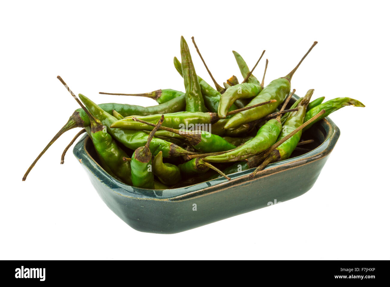 Green chilli pepper isolated Stock Photo - Alamy