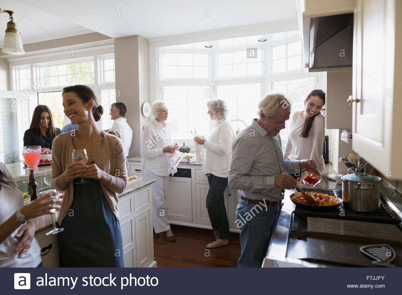 Mixed family reunion hi-res stock photography and images - Alamy