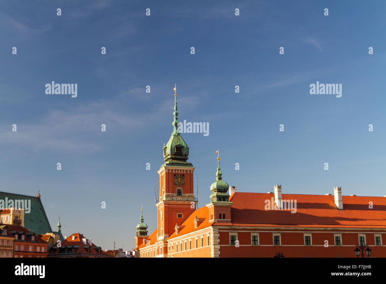 Warsaw, Poland. Old Town - famous Royal Castle. UNESCO World Heritage ...