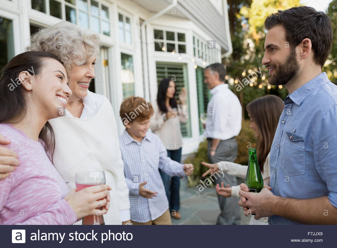 Mixed family reunion hi-res stock photography and images - Alamy