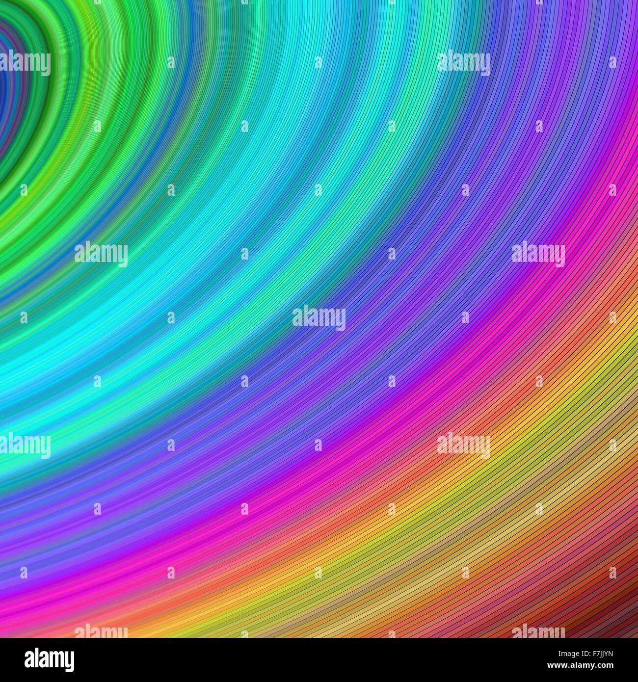 Rainbow curved fractal stripes Stock Vector Image & Art - Alamy