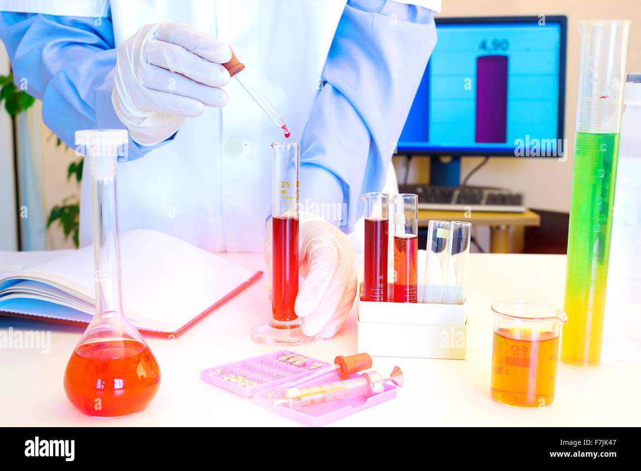 Pipette laboratory hi-res stock photography and images - Alamy