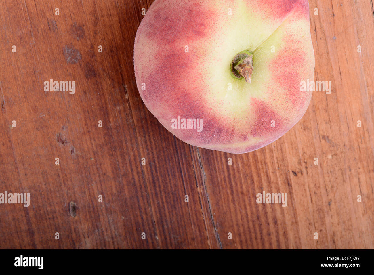 peach set on the wooden background Stock Photo - Alamy