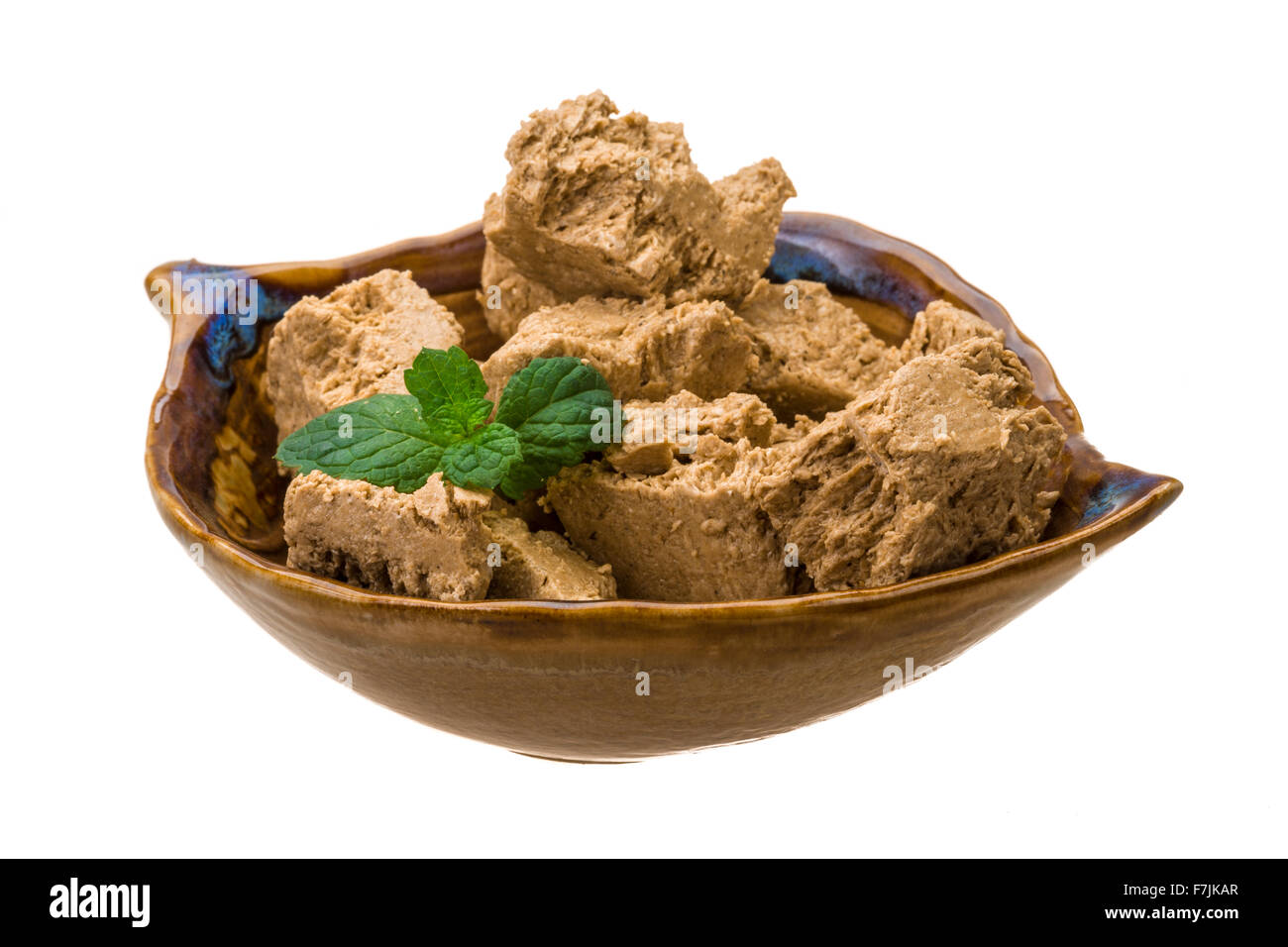 Sunflower Halva isolated studio macro shoot Stock Photo - Alamy