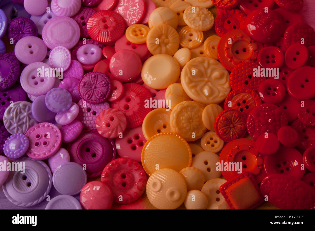 Brightly Colored Craft Buttons Stock Photo - Alamy