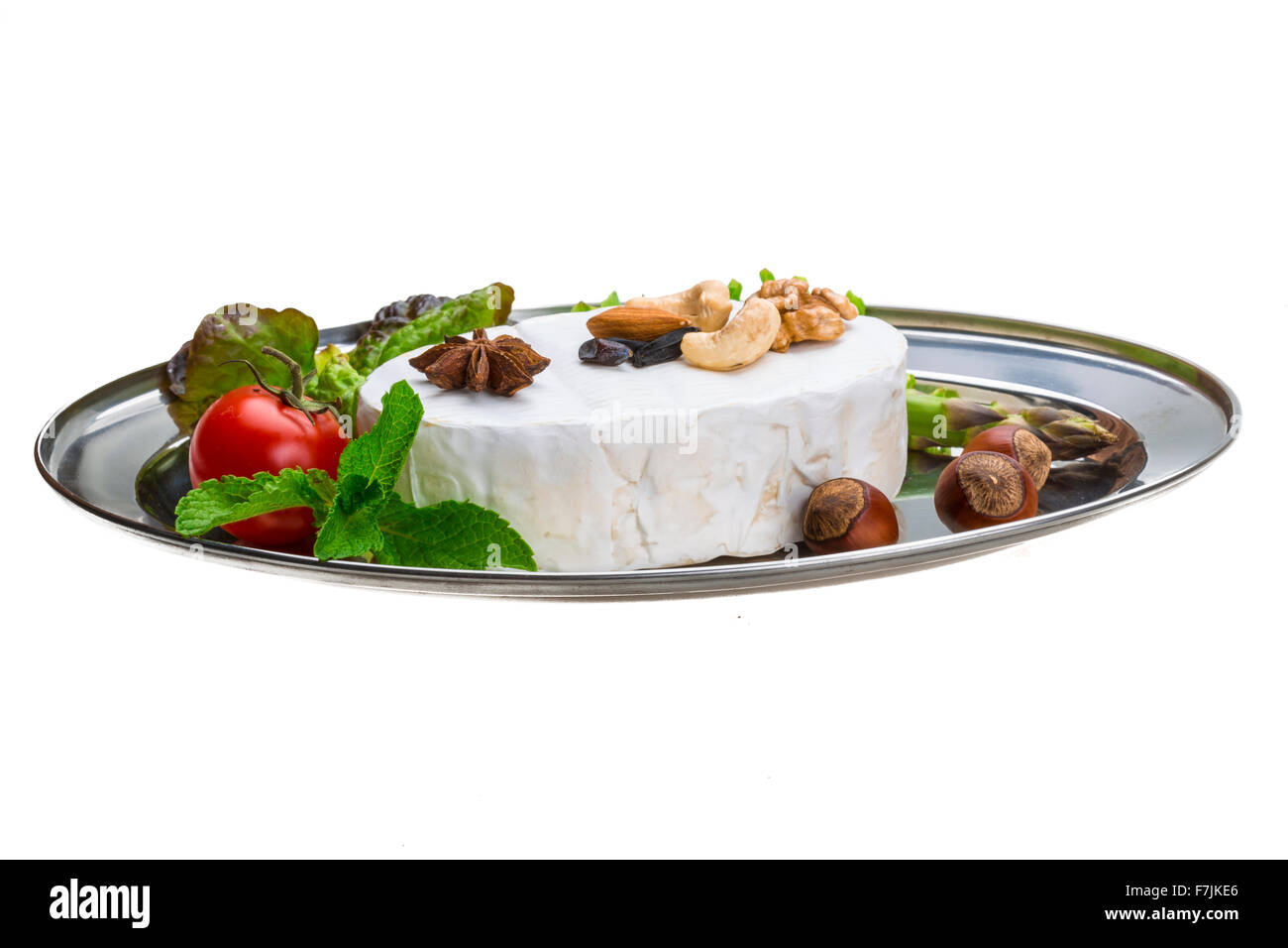 Fresh soft brie cheese Stock Photo - Alamy