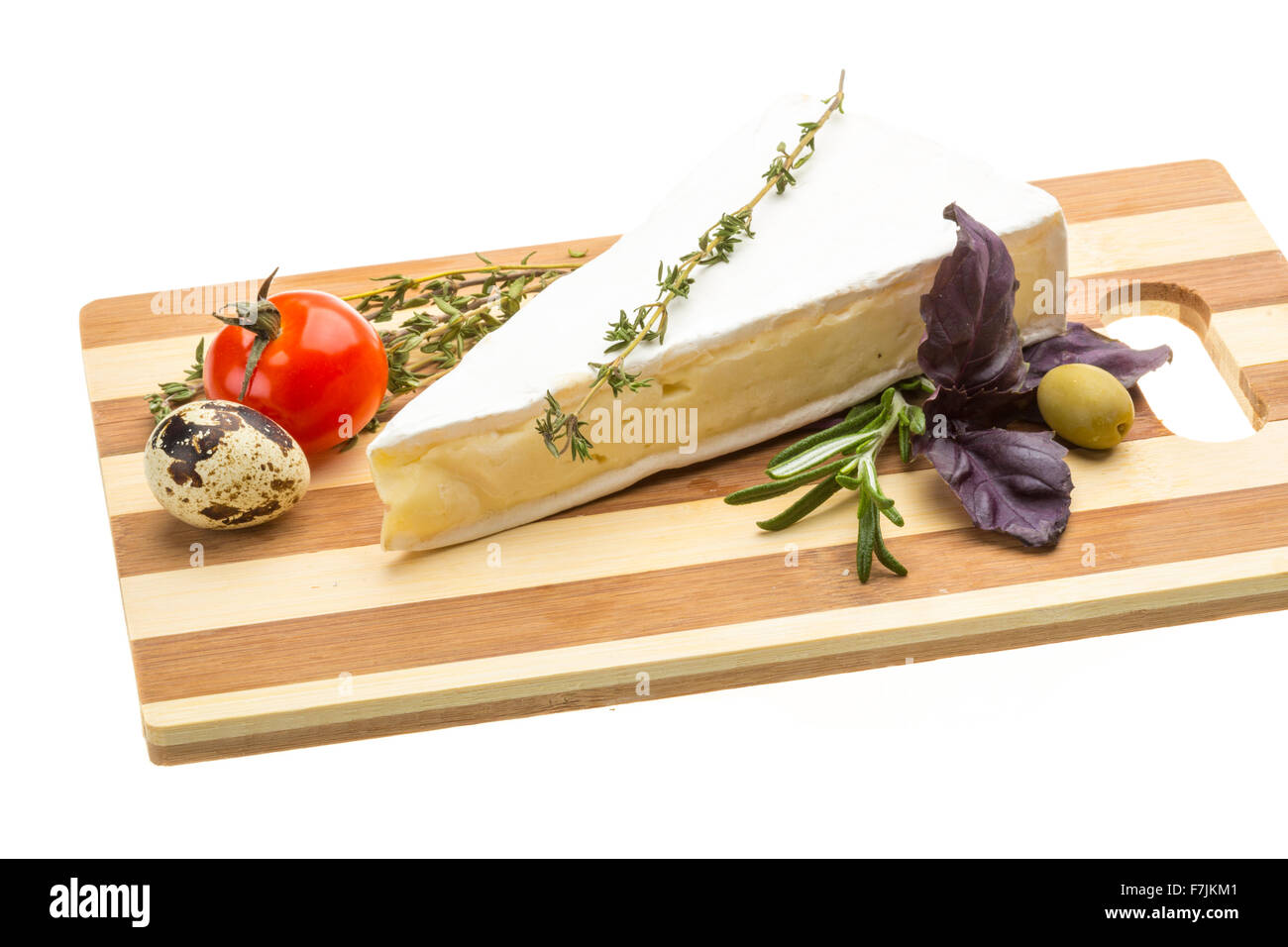 Wedge of Gourmet Brie Cheese Stock Photo - Alamy