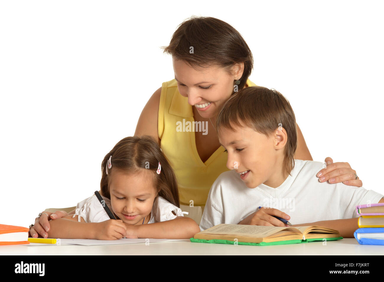 Mother two children relax hi-res stock photography and images - Alamy
