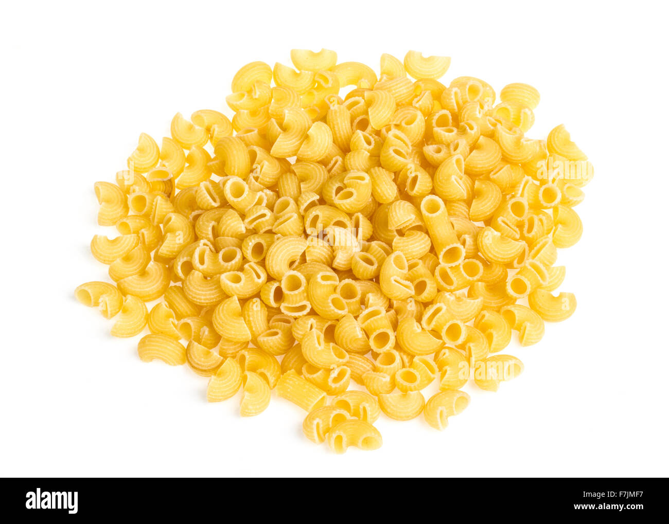italian pasta (macaroni) isolated on white background Stock Photo - Alamy