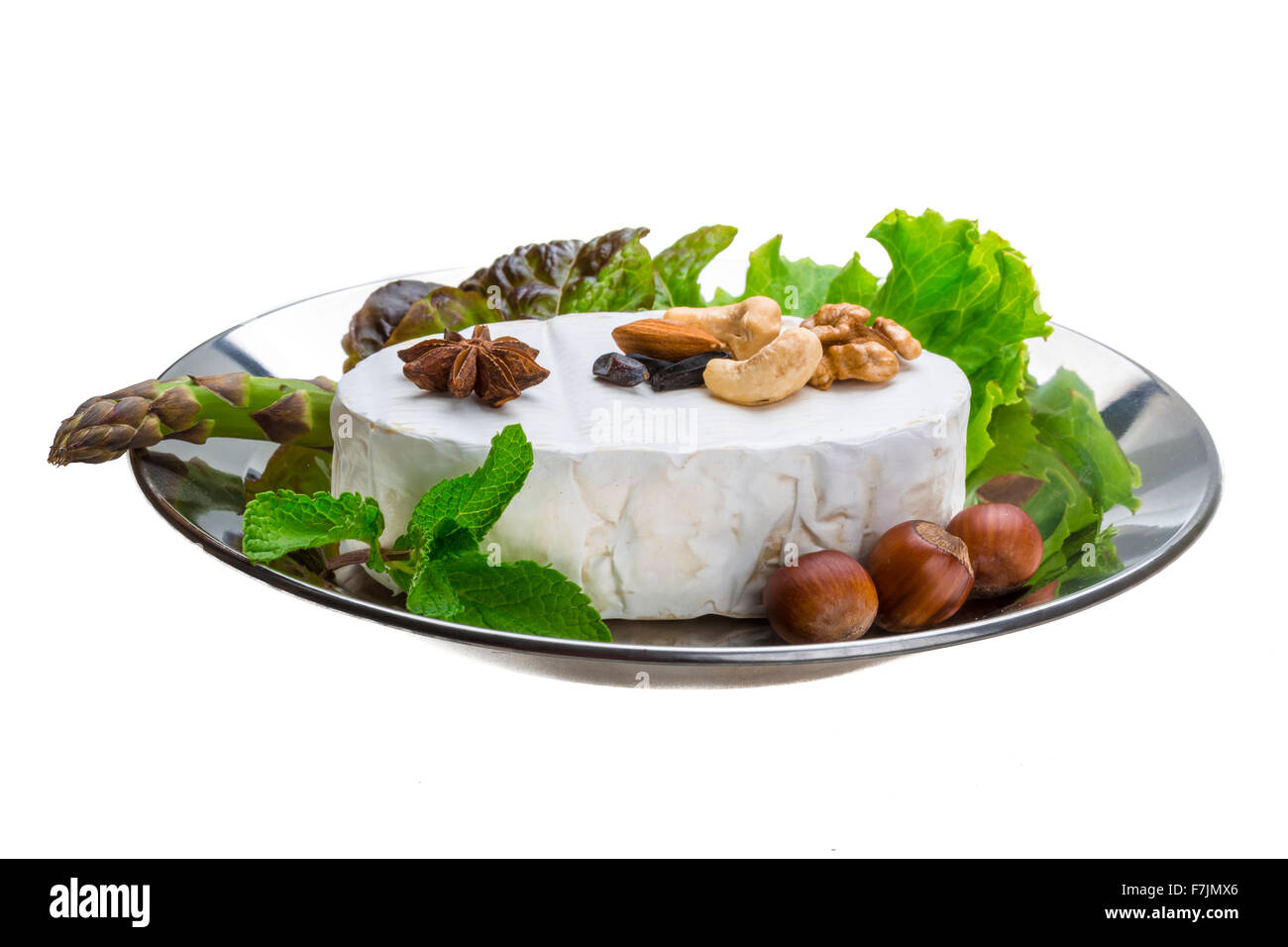 Fresh soft brie cheese Stock Photo - Alamy