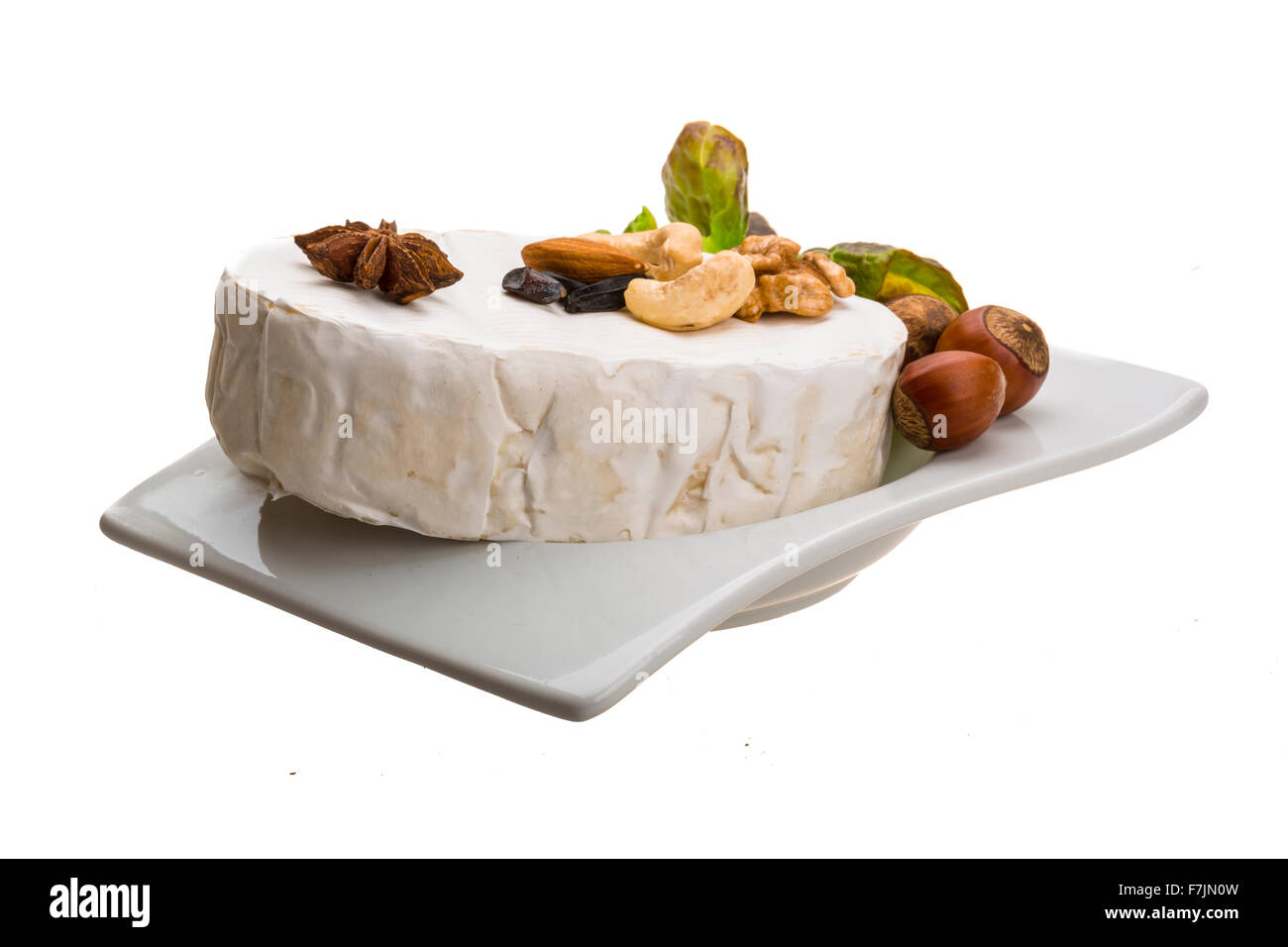 Fresh soft brie cheese Stock Photo - Alamy