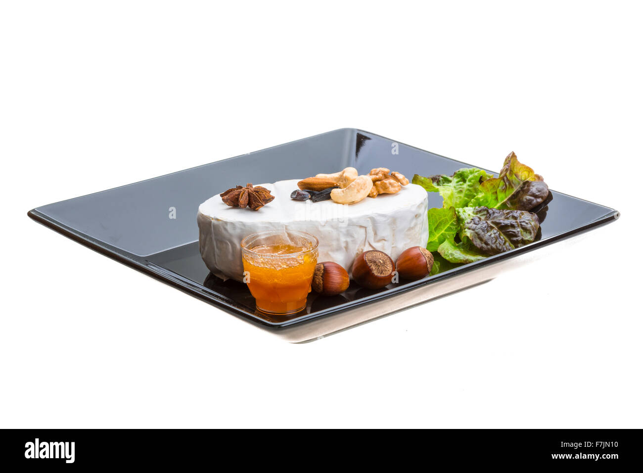 Fresh soft brie cheese Stock Photo - Alamy