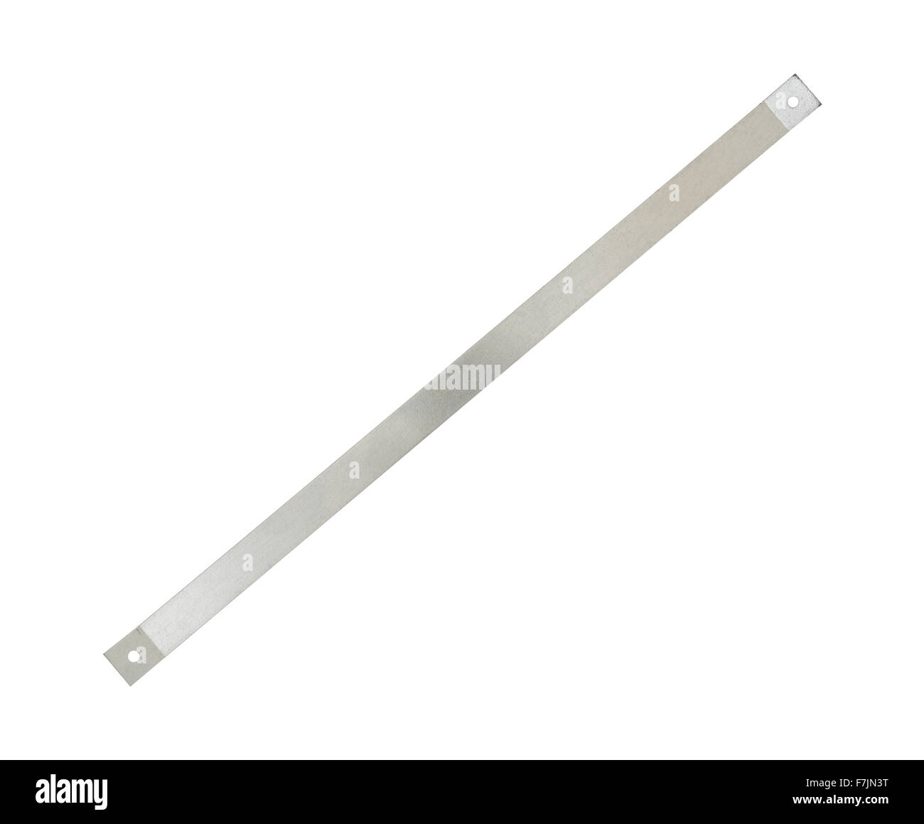 A heavy duty metal strap isolated on a white background Stock Photo - Alamy