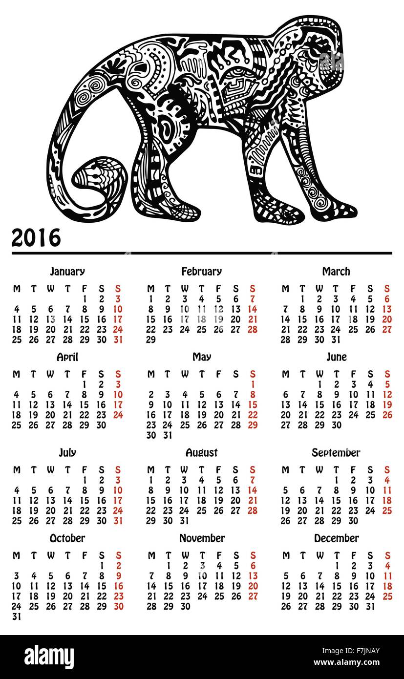 2016 calendar hi-res stock photography and images - Alamy