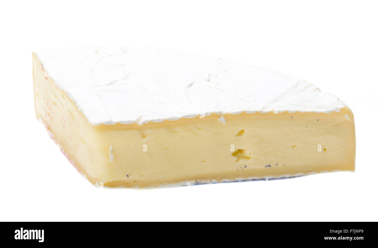 A piece of soft brie cheese Stock Photo - Alamy