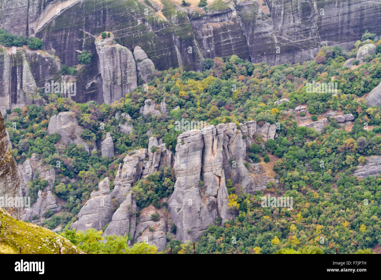 Meteora cliffs and monasteries Stock Photo - Alamy