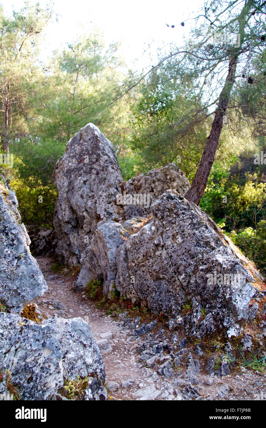 Ancient ruins on Rhodes island, Greece Stock Photo - Alamy