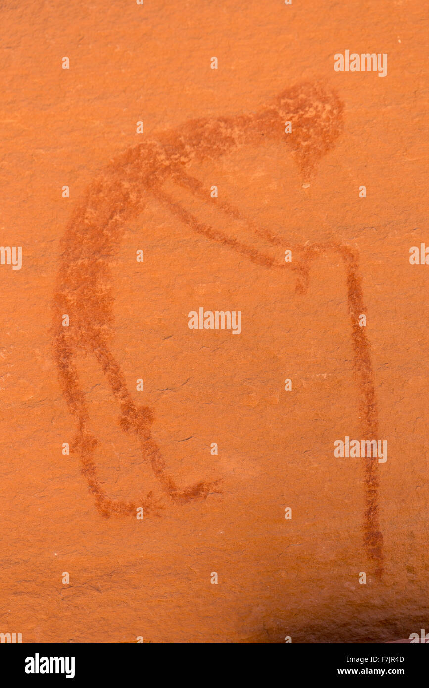 Ancestral puebloan rock art, Grand Gulch Primitive Area, Utah Stock ...