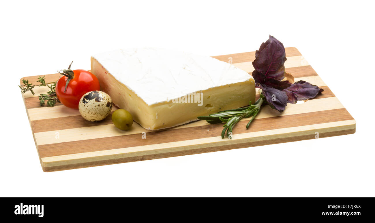 Wedge of Gourmet Brie Cheese Stock Photo - Alamy