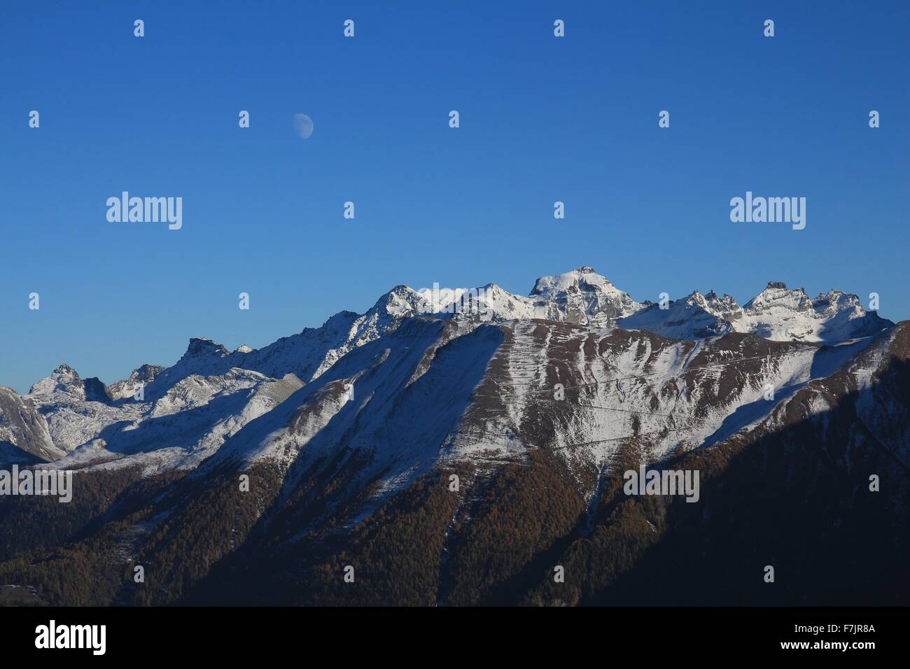 Beautiful shaped mountains Fusshorn and Rotstock Stock Photo - Alamy