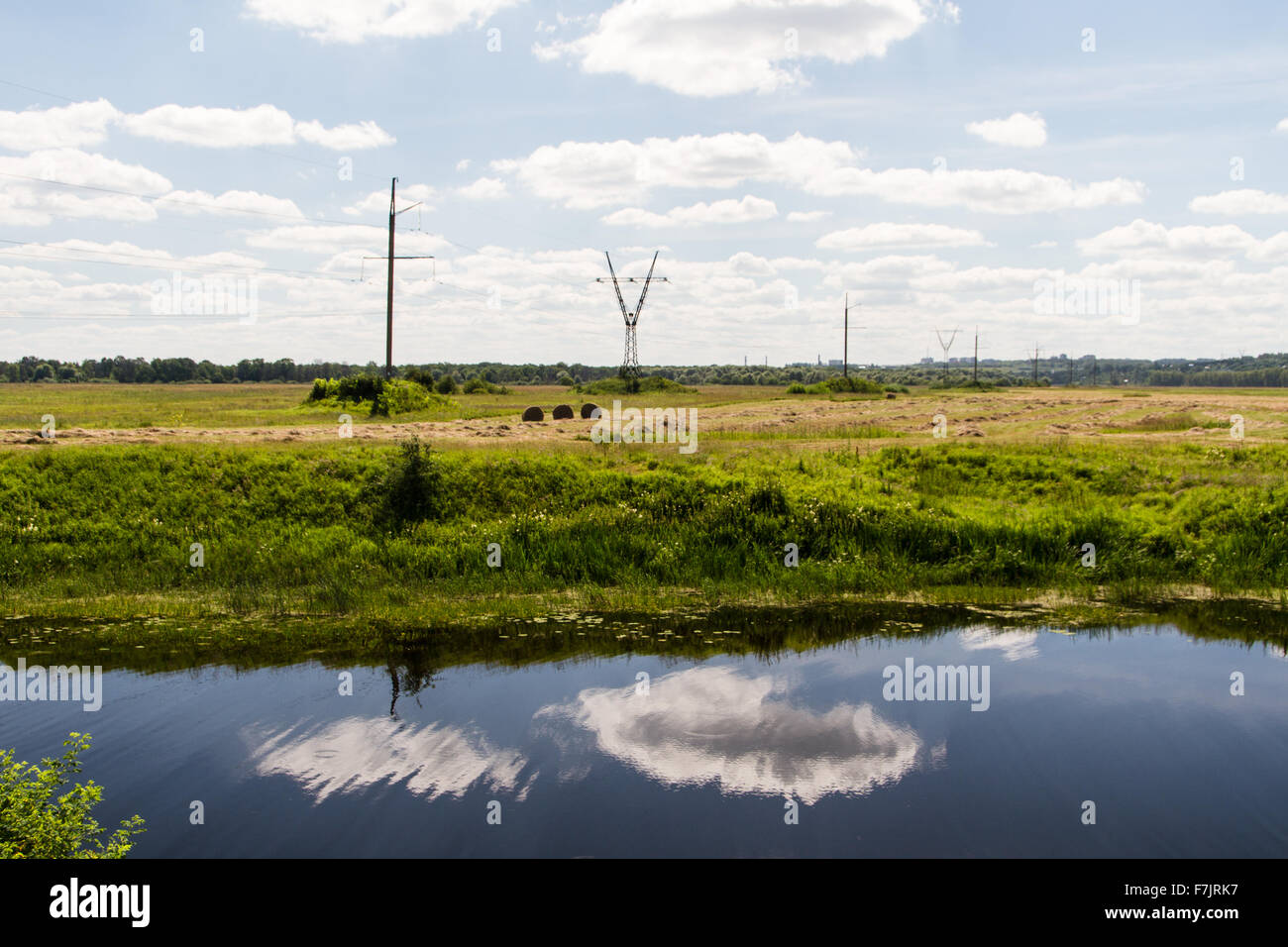 European Summer River Landscape (Russia Stock Photo - Alamy