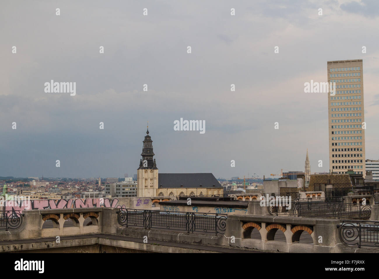 Brussels city view Stock Photo - Alamy