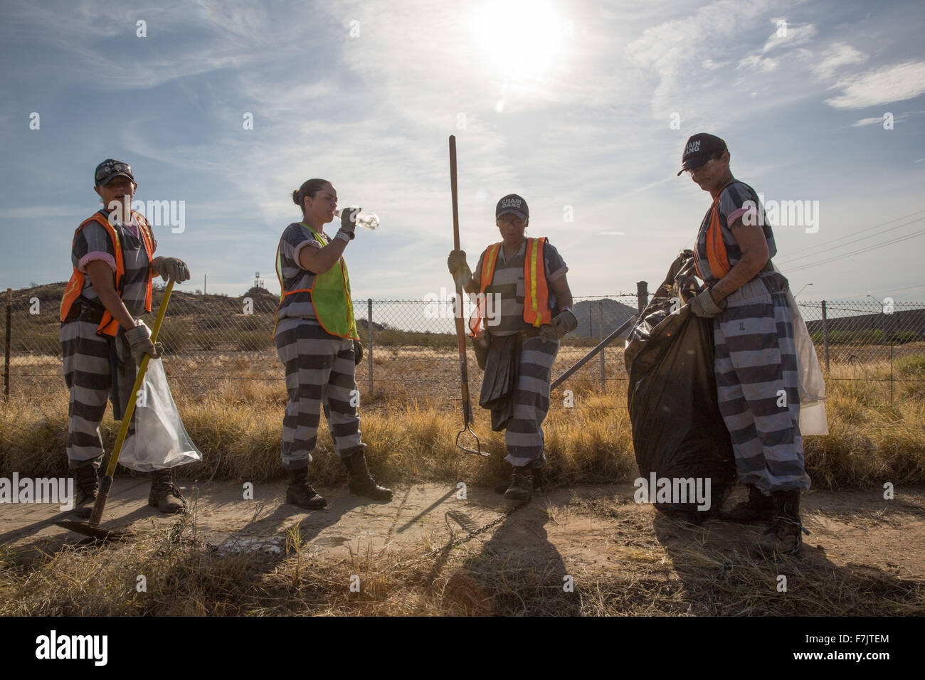 Female chain gang usa hi-res stock photography and images - Alamy