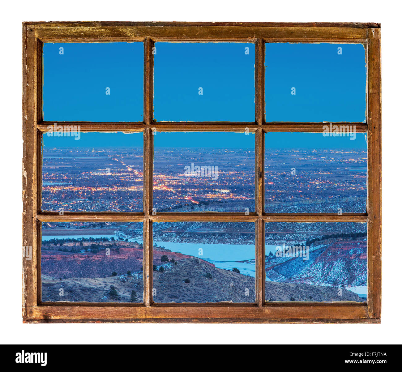 Night view of the lake Cut Out Stock Images & Pictures - Alamy