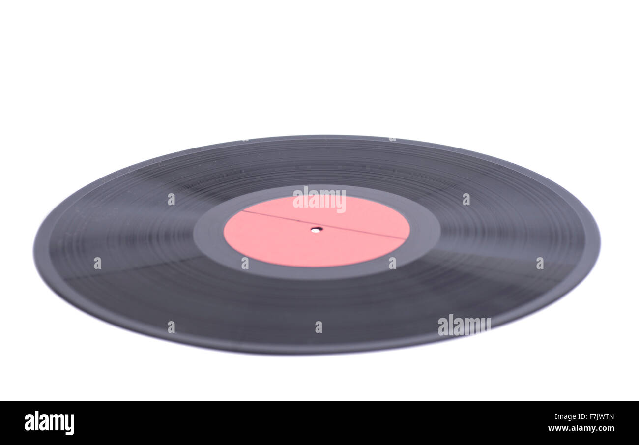 Vinyl disc isolated on white background Stock Photo - Alamy