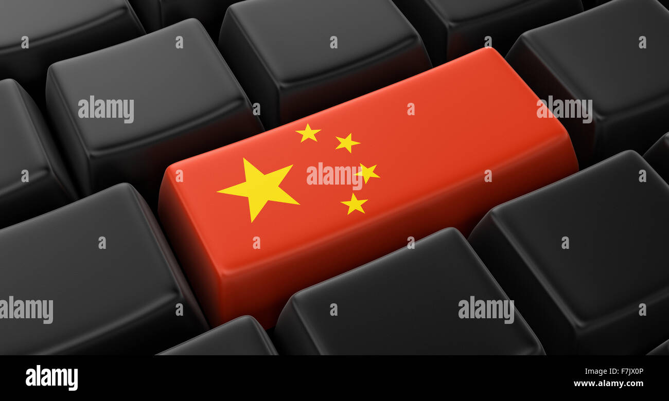 Key with Chinese Flag Stock Photo - Alamy